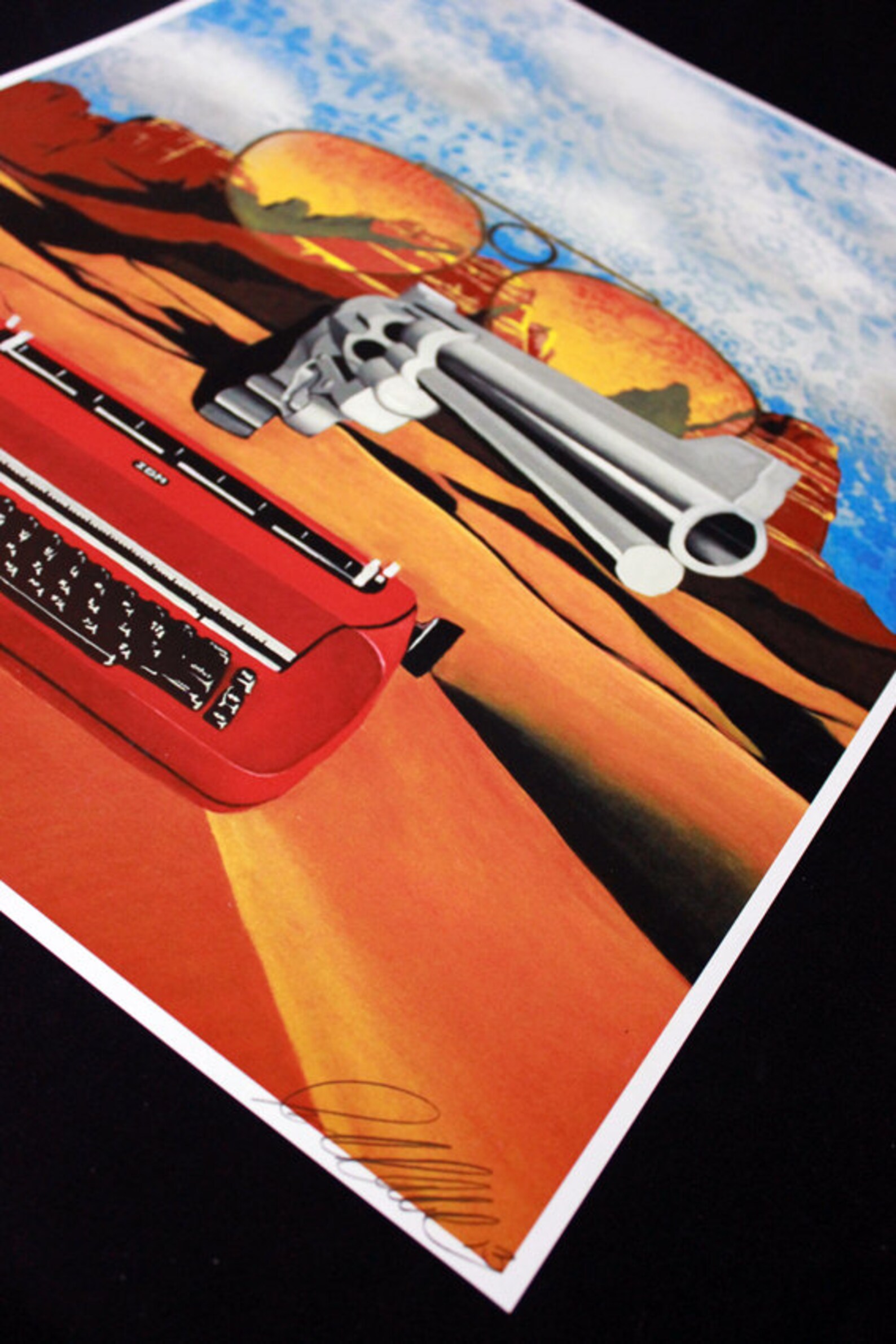 Hunter S. Thompson Signed and Numbered Surrealism Fine Art Print ...