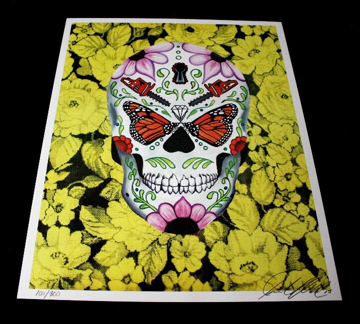 Day of the Dead Monarch Butterfly S/n Poster Printbutterfly - Etsy