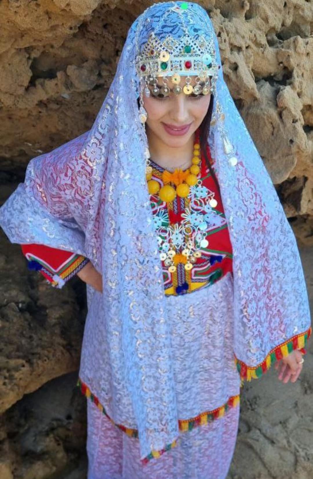 Amazigh Berber Women's Dress Set,amazigh Dress Berber Clothes Complete ...