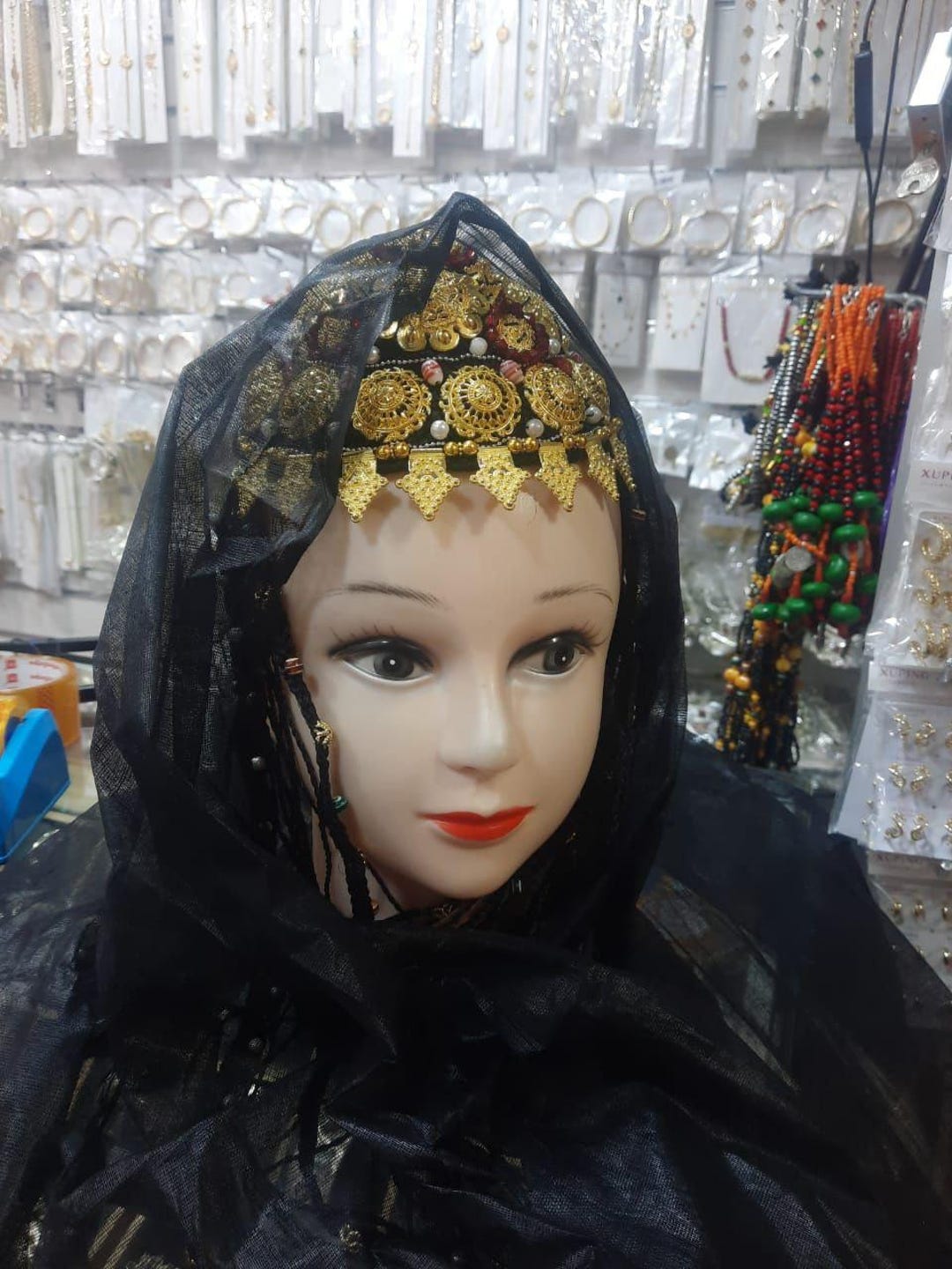 Handcrafted Amazigh (berber) Bridal Crown | Moroccan Wedding Headpiece ...