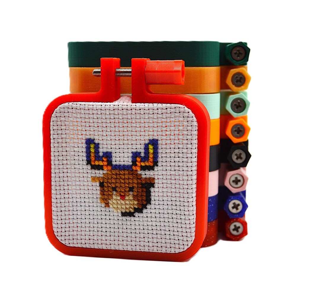 Square Mini Hoop - 2 Inch - 3D Printed Plastic Hoops for Cross Stitch ...