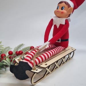 Elf on the Shelf Sleigh, Elf Sleigh, Wooden Sleigh. Elf Prop - Etsy UK