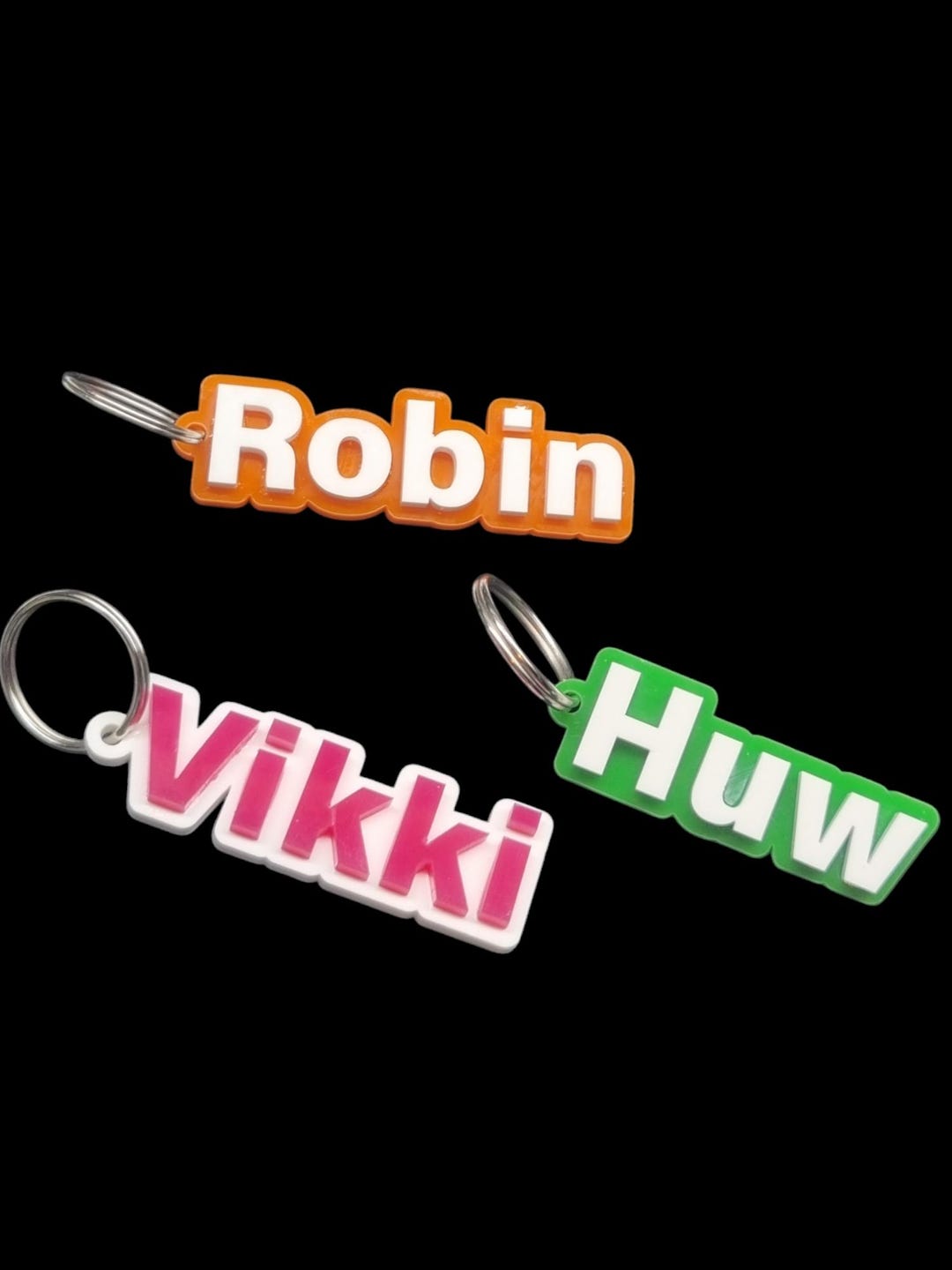 Name Tag Key Chain, Back to School Bag Tag. - Etsy