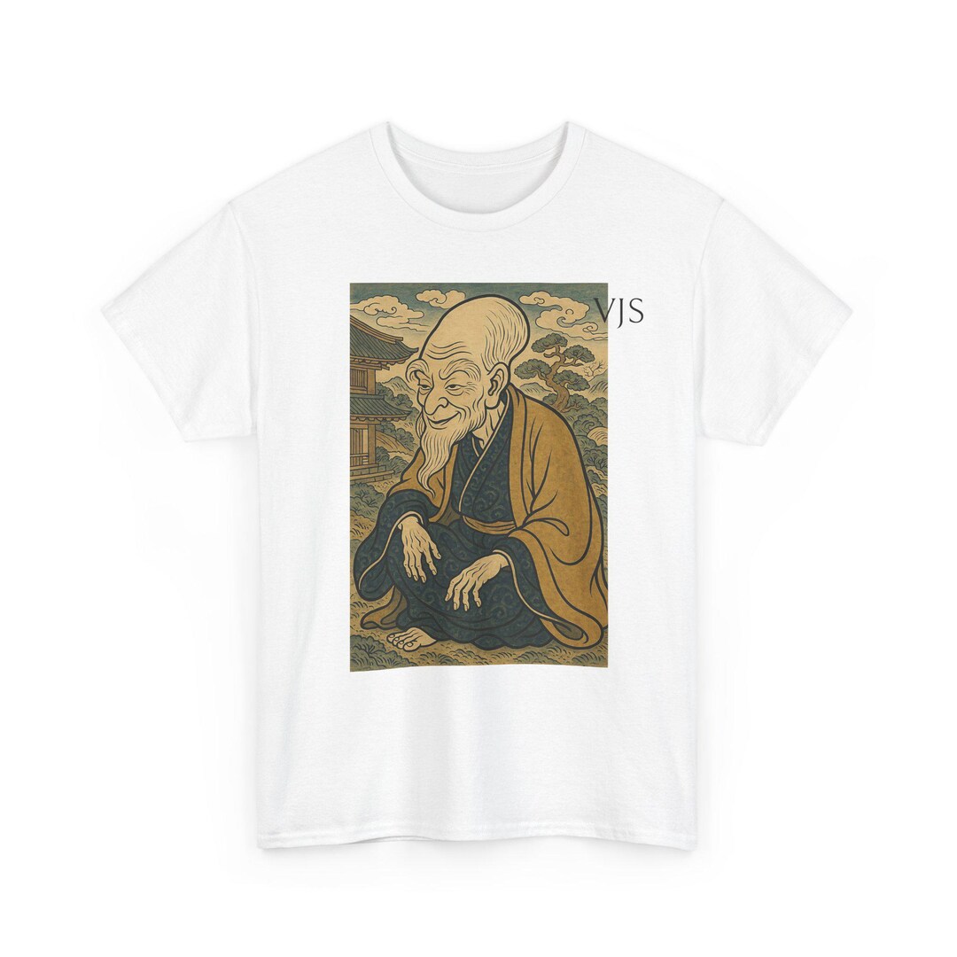 Japanese Yokai Spirit Monk T Shirt Vintage Japan Art Tee Folklore ...