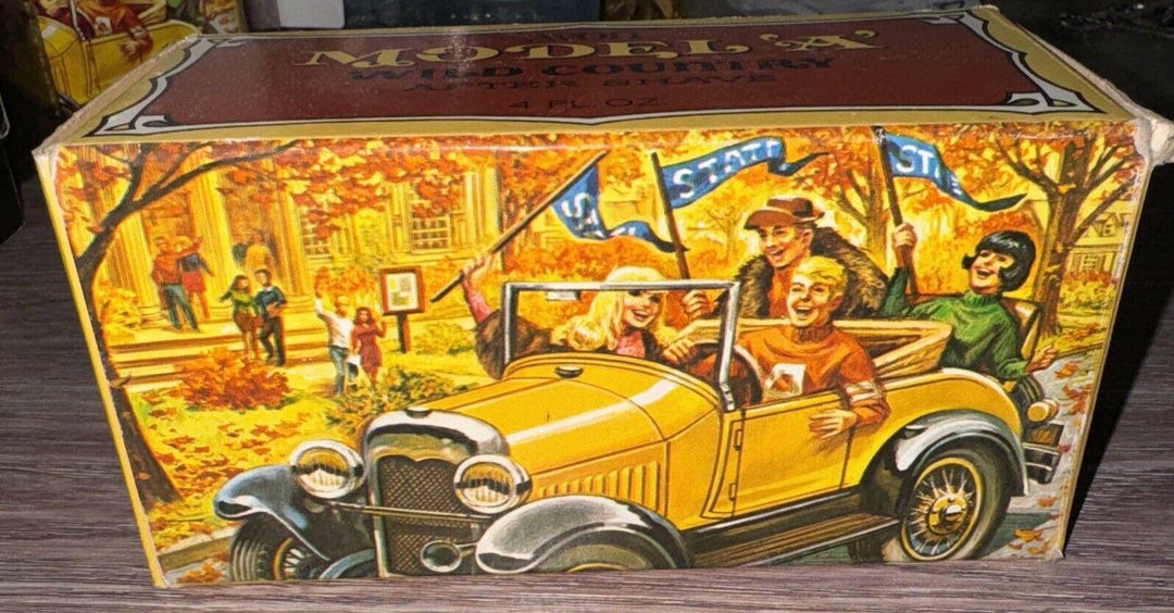 Vintage Avon Model 'A' Wild Country After Shave 4 Fl Oz NIB M22 - Etsy