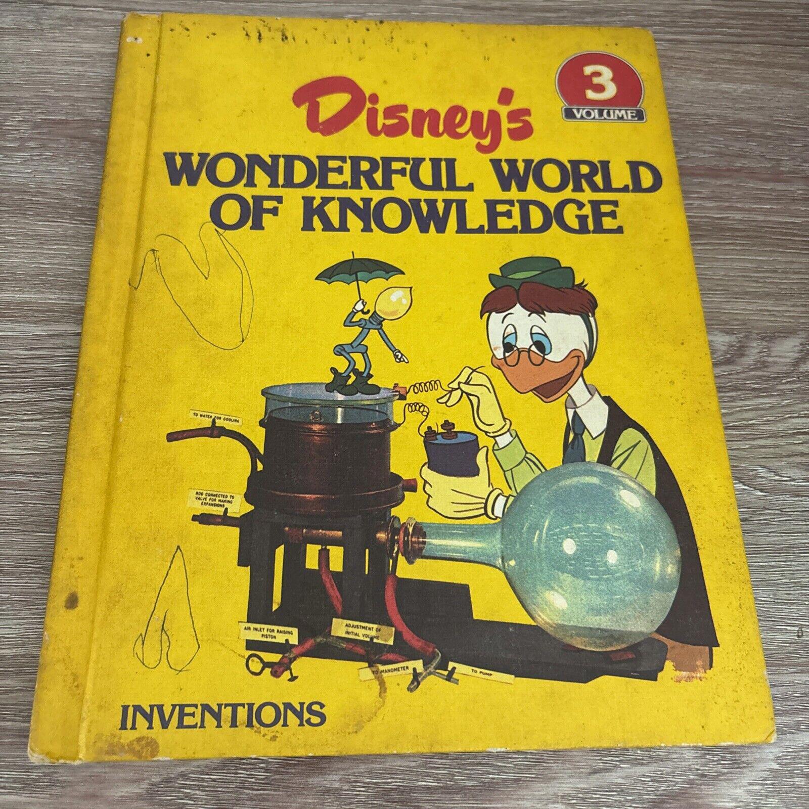 VTG Disney's Wonderful World of Knowledge Volume 3 Inventions 1982 Hardcover Ds1 - Etsy