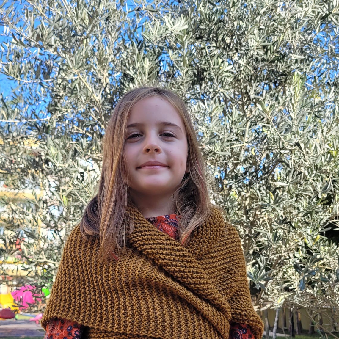 Child Pattern Sweater Vest, Triangle Shoulder Wrap, Historical Shawl ...