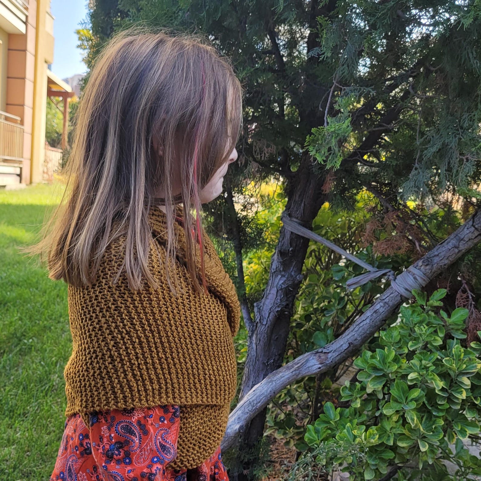 Child Pattern Sweater Vest, Triangle Shoulder Wrap, Historical Shawl ...