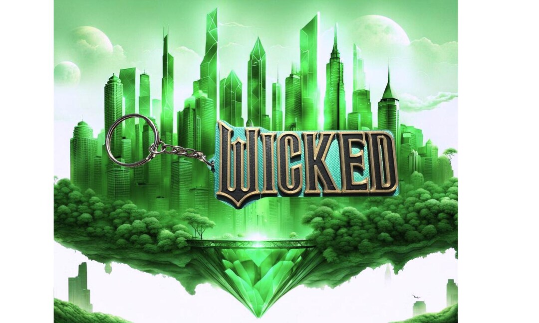 Wicked-inspired 3D Printed Keychain – Unique Broadway Gift for Theater ...