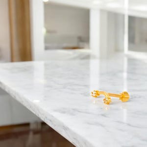 14K Solid Gold Piercing, Solid Gold Piercing, Earring Piercing, Stud ...