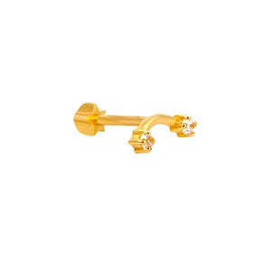 14K Solid Gold Piercing, Solid Gold Piercing, Earring Piercing, Stud ...