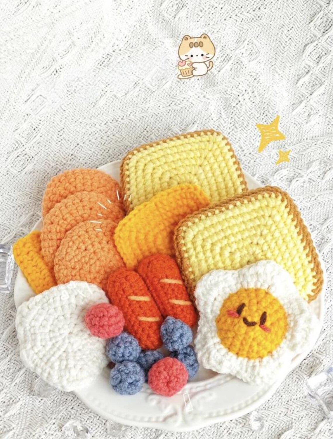 Crochet Pattern 4 in 1: Toast Keychain - Etsy