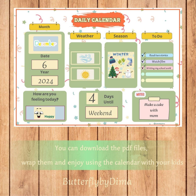 Preschool Calendar, Classroom Decor, Daily Calender, Printable School ...