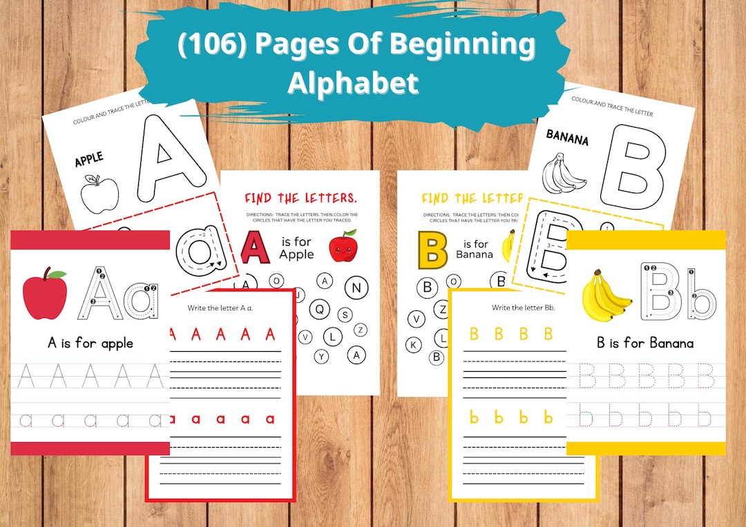 Alphabet Busy Book - Educational ABC Busy Book for Toddler - Letter ...