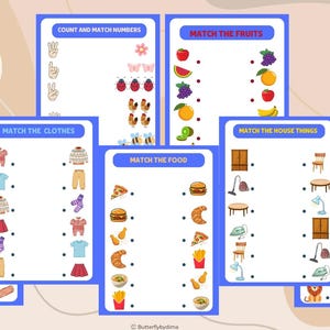 Matching Worksheets, Preschool Activities, Printable Matching ...