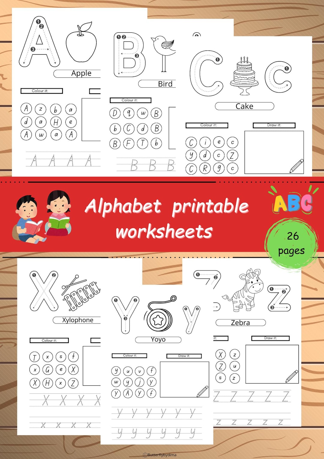 Alphabet Tracing Worksheet,pre K Alphabet,alphabet Busy Book,printable ...