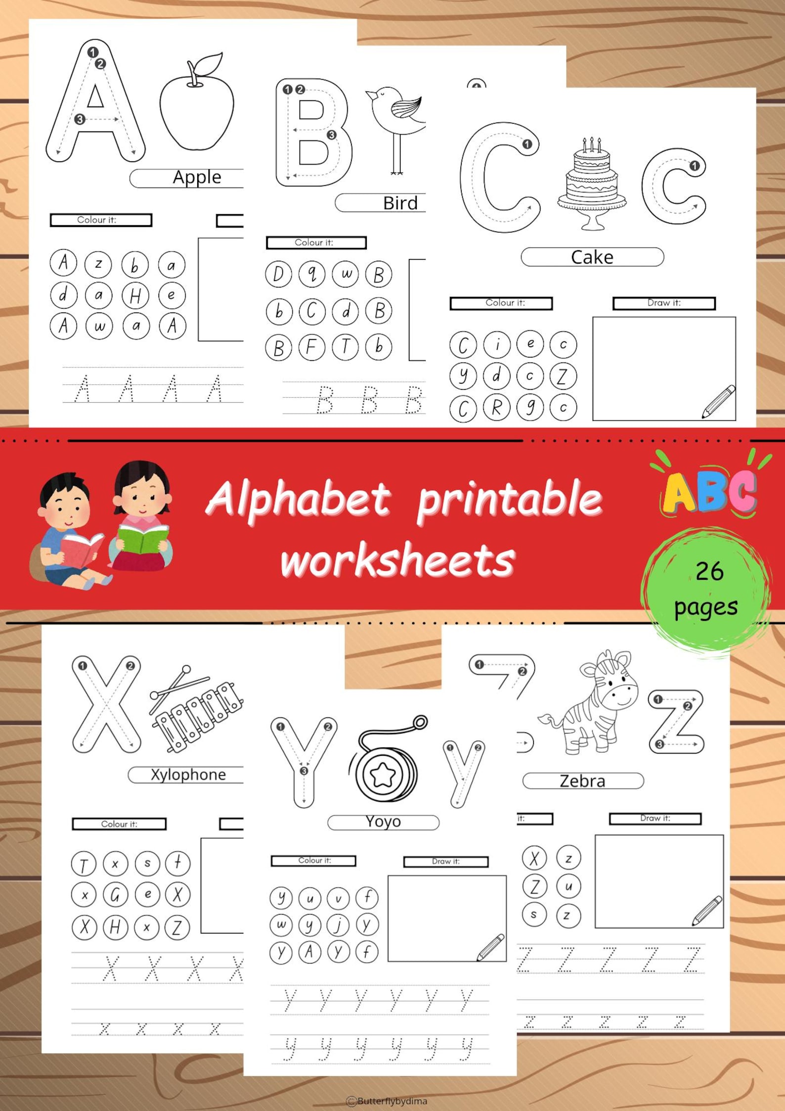 Alphabet Tracing Worksheet,pre K Alphabet,alphabet Busy Book,printable ...