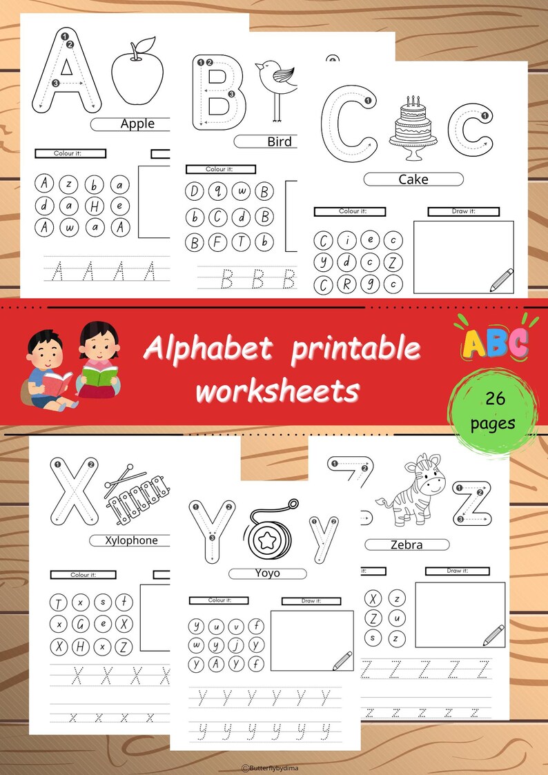 Alphabet Tracing Worksheet,pre K Alphabet,alphabet Busy Book,printable ...