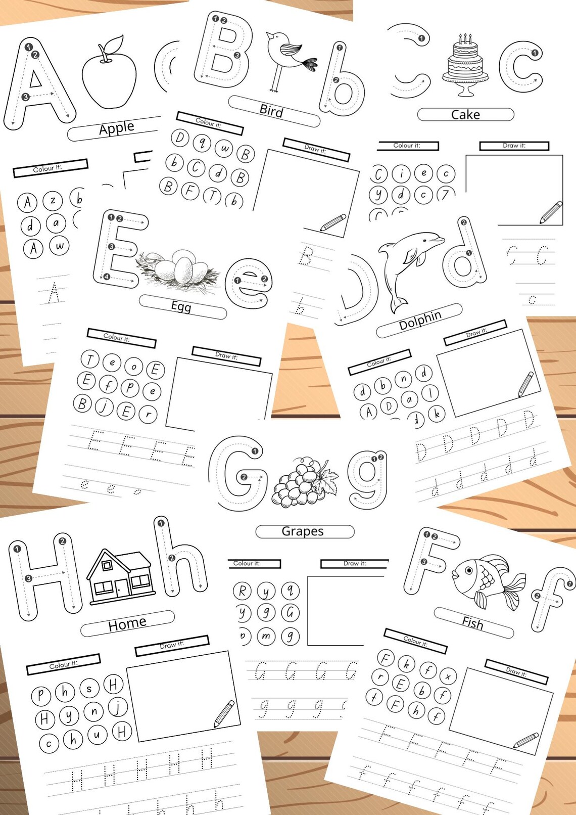 Alphabet Tracing Worksheet,pre K Alphabet,alphabet Busy Book,printable ...