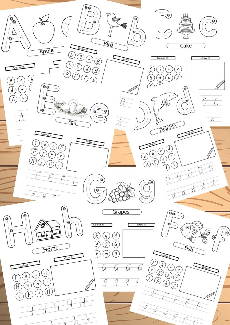 Alphabet Tracing Worksheet,pre K Alphabet,alphabet Busy Book,printable ...