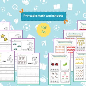 Number Tracing and Writing ,counting ,math Preschool Activity Book ...