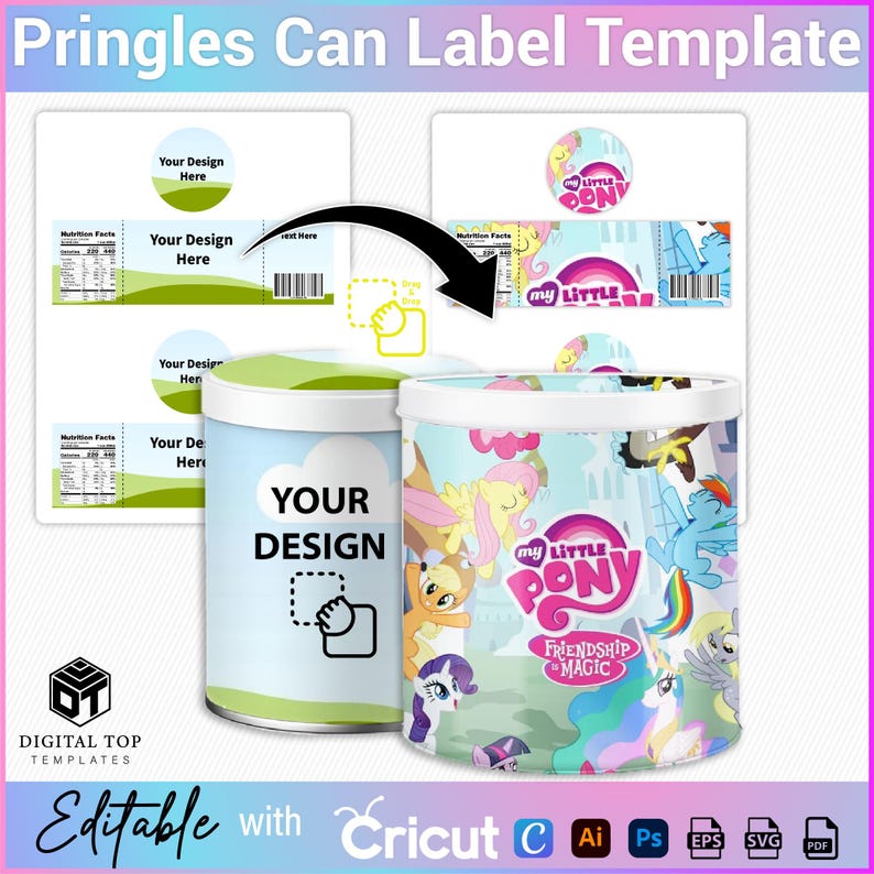 1.3 Oz Pringles Template, Pringles Label, Chip Can Label Template ...