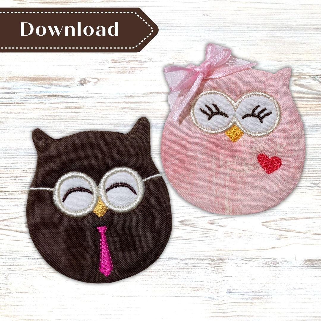 Owl Pin Pals in the Hoop Machine Embroidery Design - Etsy