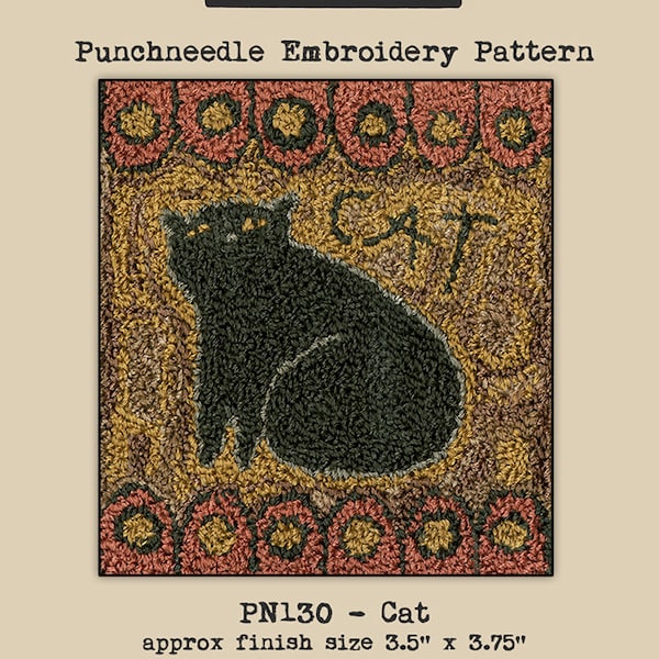 Punch Needle Cat - Etsy