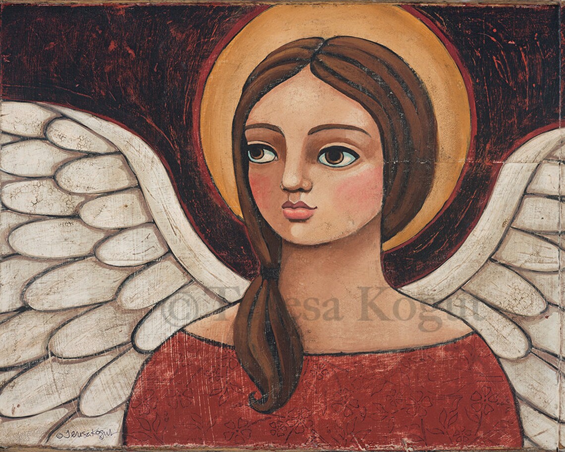 Wall Decor Wall Art Angel Heather 8x10 Print Teresa - Etsy Denmark