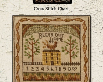 Chicken Primitive Cross Stitch Chart Downloadable PDF - Etsy