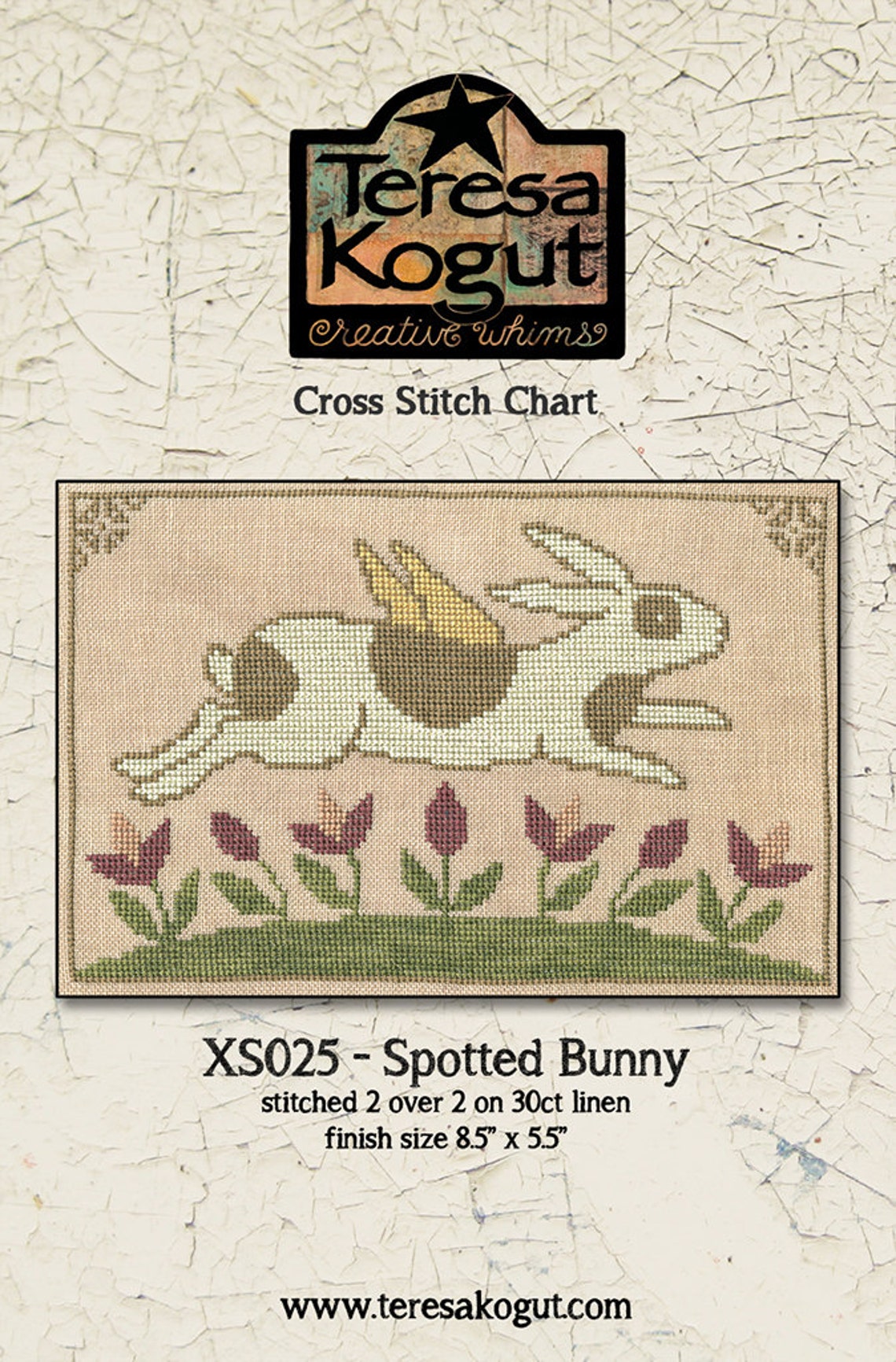 Bunny | Primitive | Cross Stitch Chart | Needlework | DIY | Crafts ...