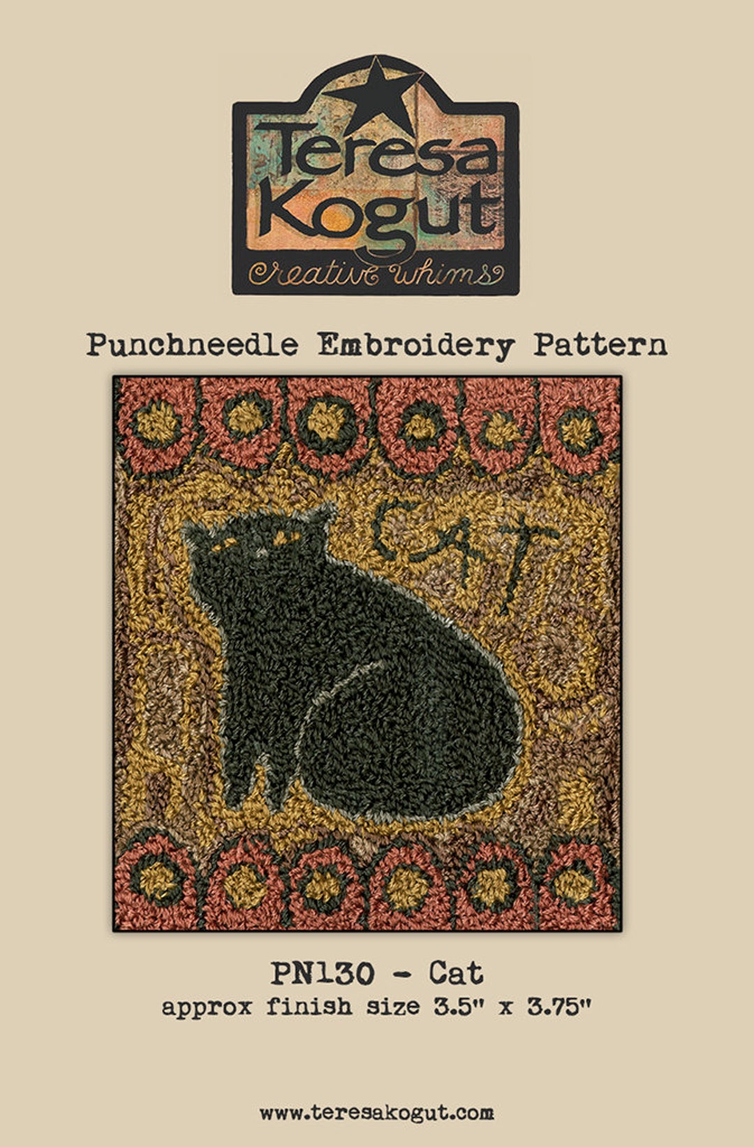 Punchneedle | Pattern | Needlwork | DIY | Crafts | Cat | PN130 - Etsy