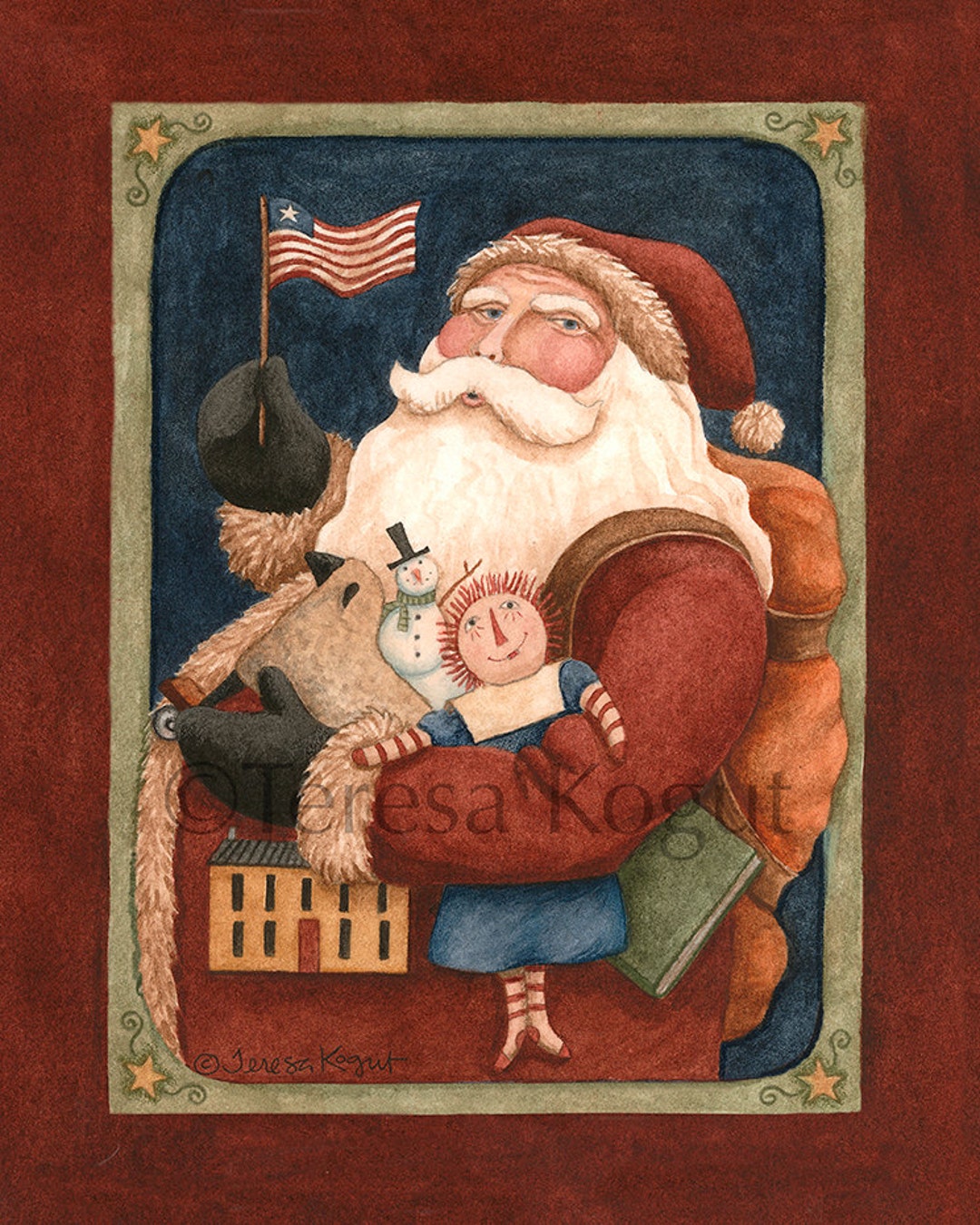 Wall Art | Home Decor Print | 8x10 Print | Teresa Kogut Art | St Nick ...