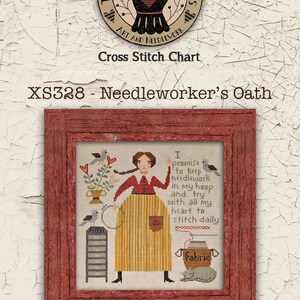 XS328 | Needleworkers Oath | Cross Stitch Chart | Needlework | DIY ...
