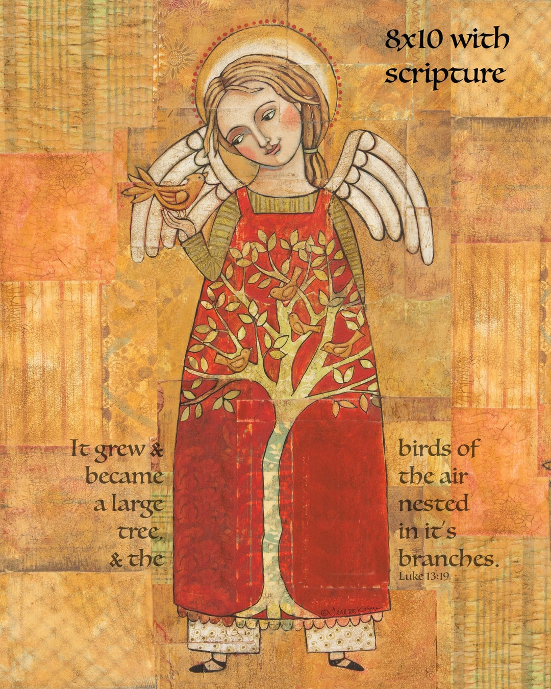 Wall Decor | Wall Art | Unframed Print | Angel | Teresa Kogut | Large ...