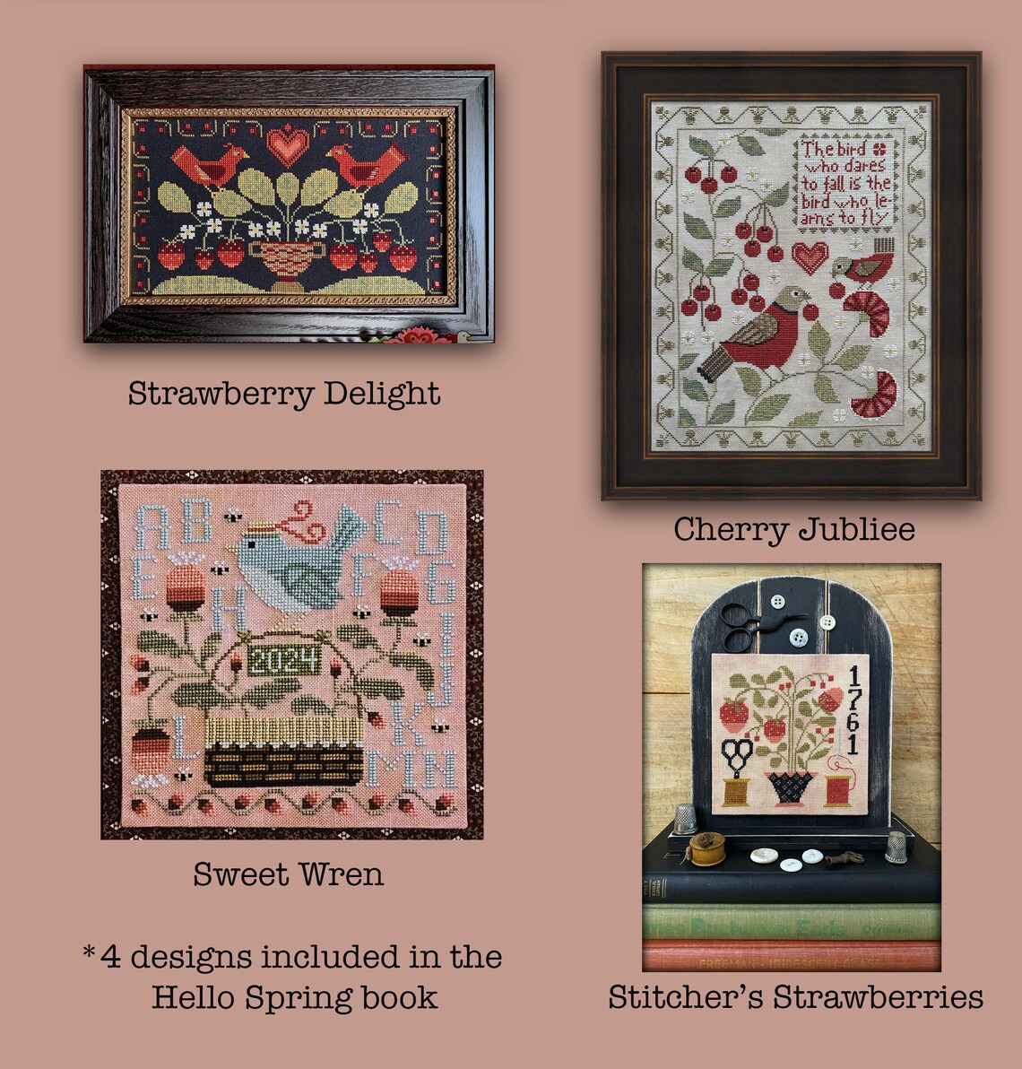 Cross Stitch | Needlework | Hello Spring Book - Etsy