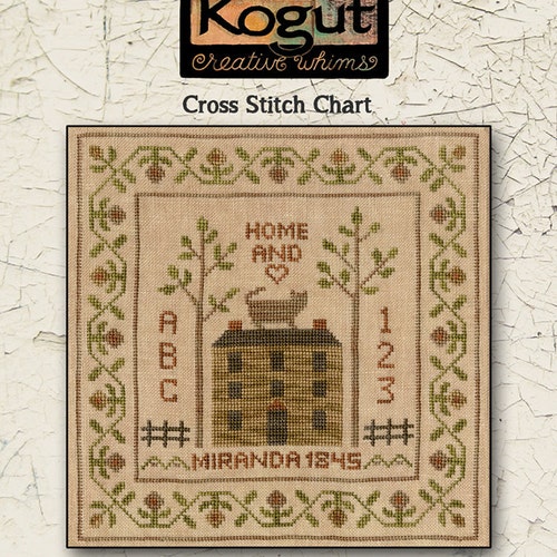 Cat Primitive Cross Stitch Chart Needlework DIY - Etsy