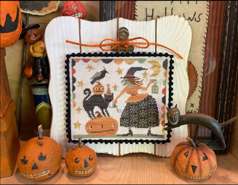 Primitive Cross Stitch Chart Needlework DIY Crafts - Etsy