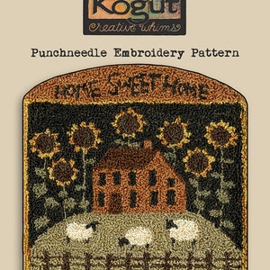 Punchneedle | Pattern | Needlwork | DIY | Crafts | Sunflower House | PN086 - Etsy