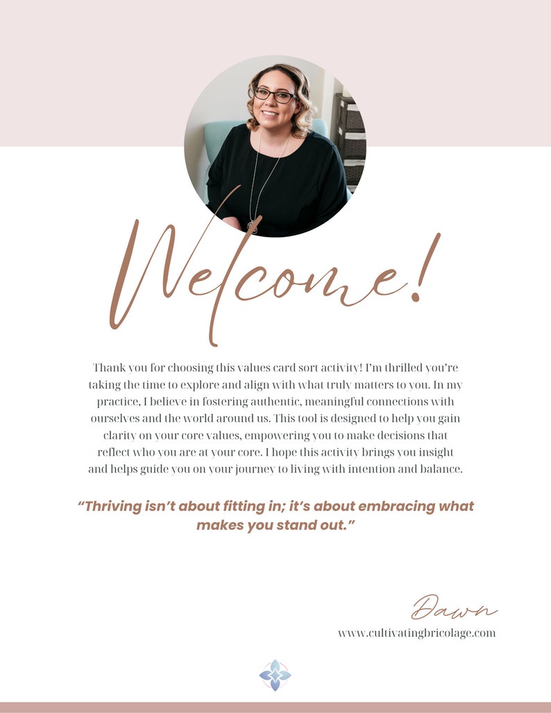 Discover Your Core Values: A Guided Card Sort Activity for Personal ...