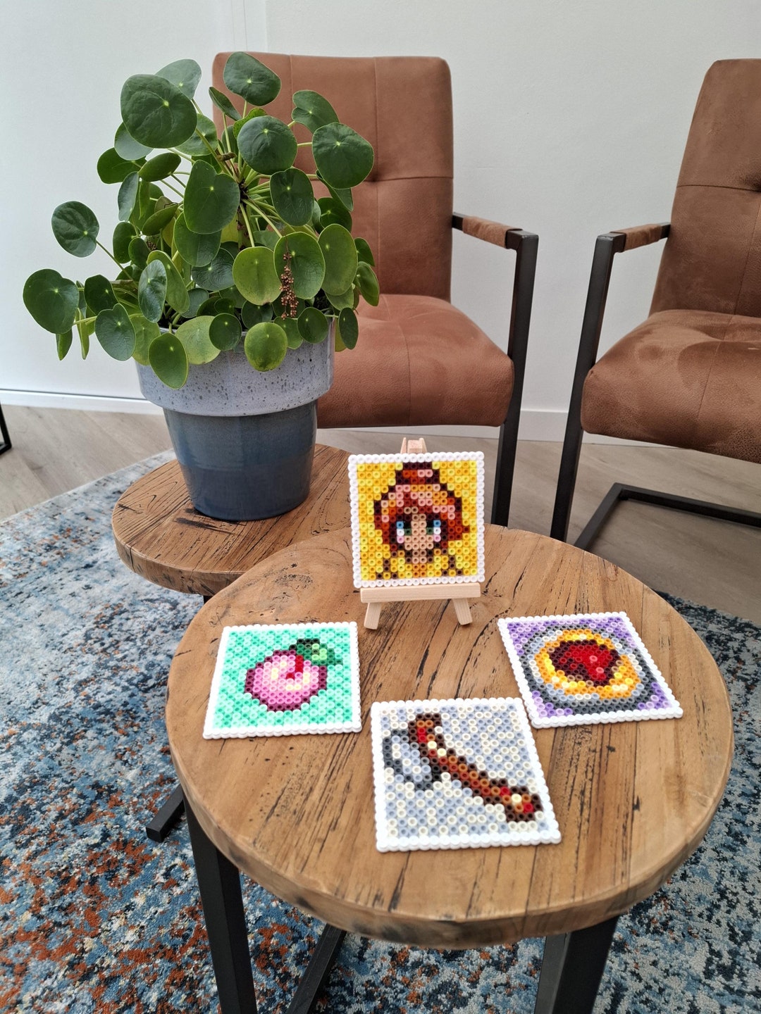 Stardew Valley Coasters Made of Ironing Beads, Robin Bundle, Perler ...