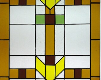 Stained Glass Mission Style Sidelight Pattern PDF B&W Digital | Etsy