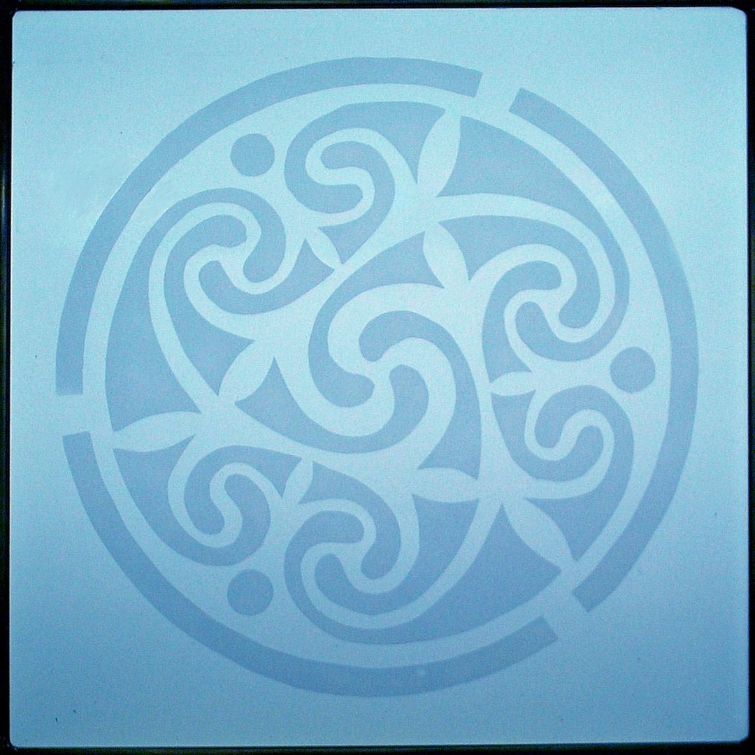 12 X 12 Stained Glass labyrinth Square Mandala-quilt Pattern PDF B&W ...