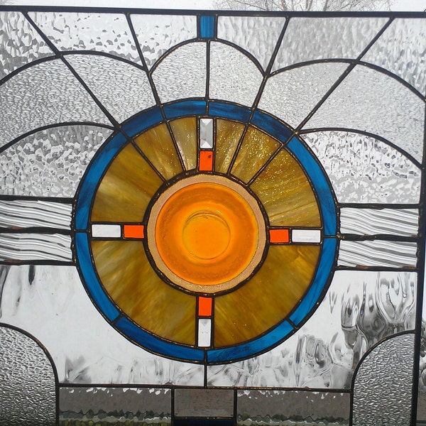 Stained Glass Plate Panel - Etsy