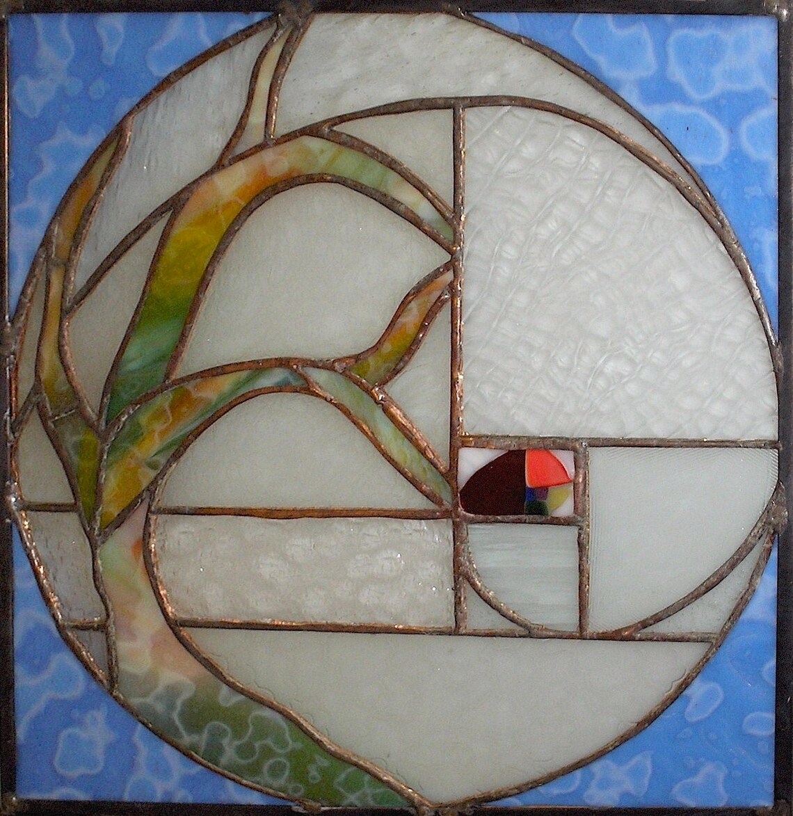 12" X 12" Stained Glass "organization" (fibonacci) Mandala Pattern PDF ...