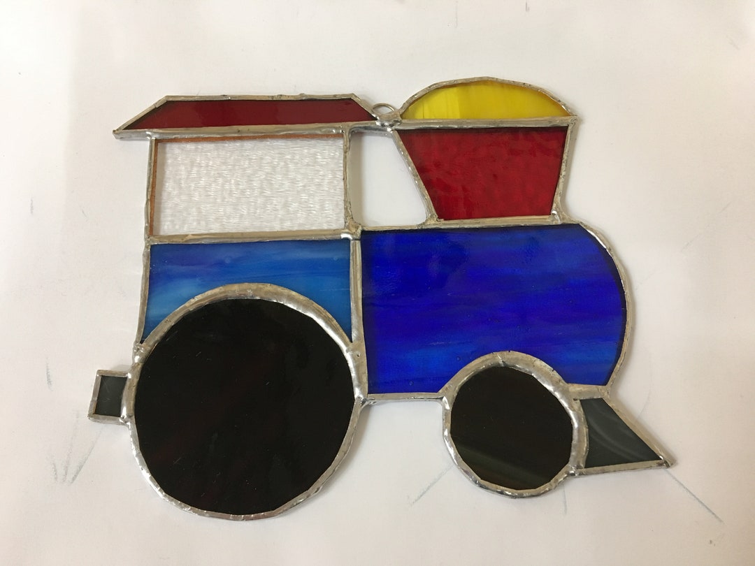 Happy Little Train 7" X 6" Stained Glass Child's Decoration Pattern PDF ...