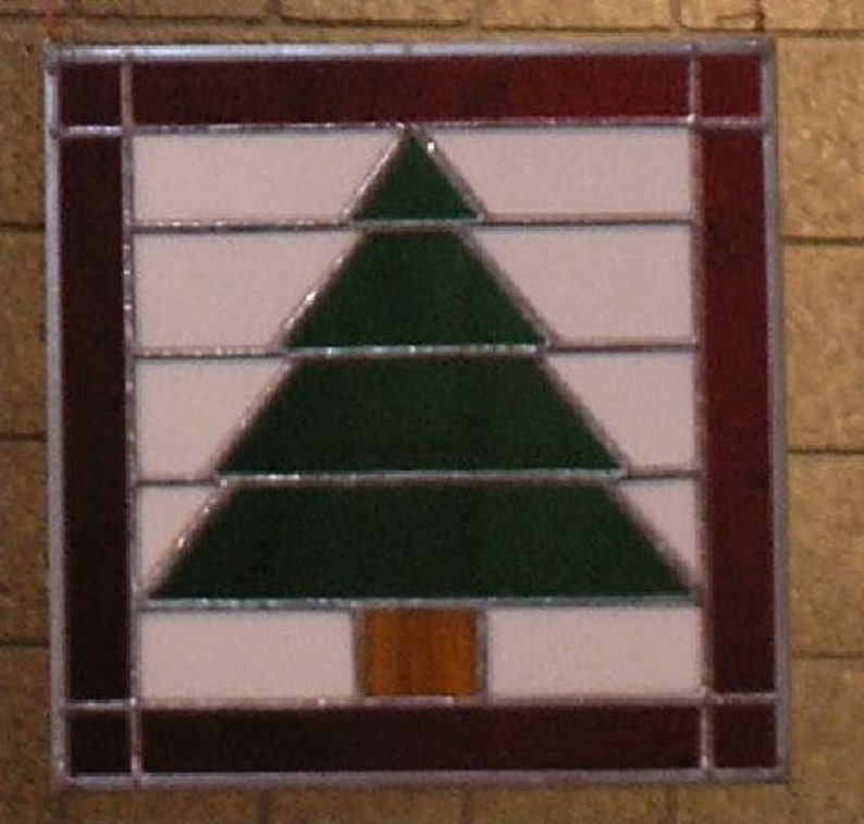 December 12 X 12 Stained Glass Christmas Tree - Etsy