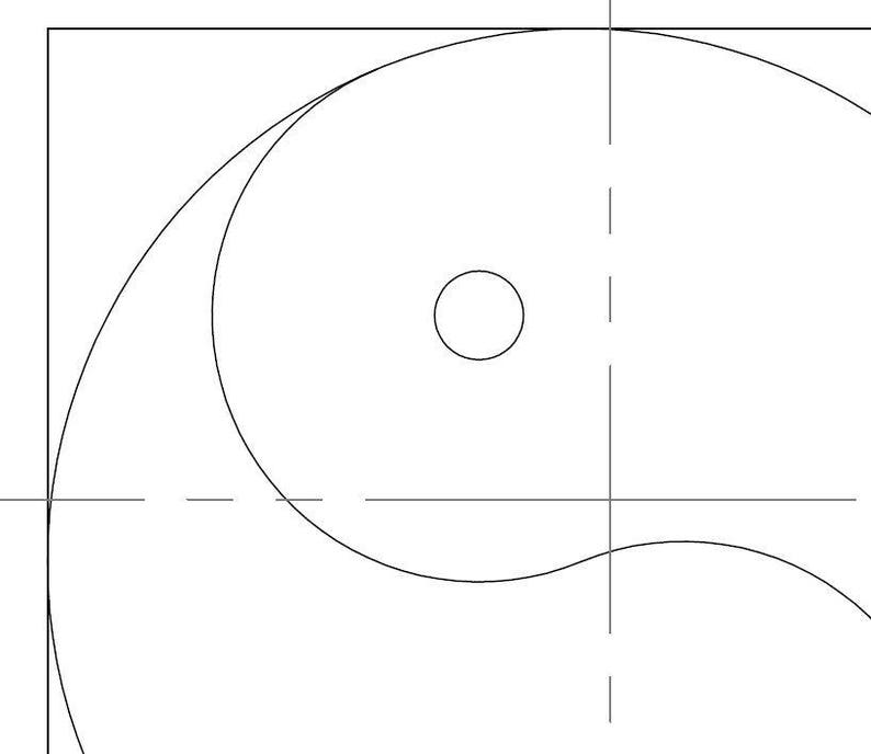 12 X 12 Stained Glass yin-yang Square | Etsy