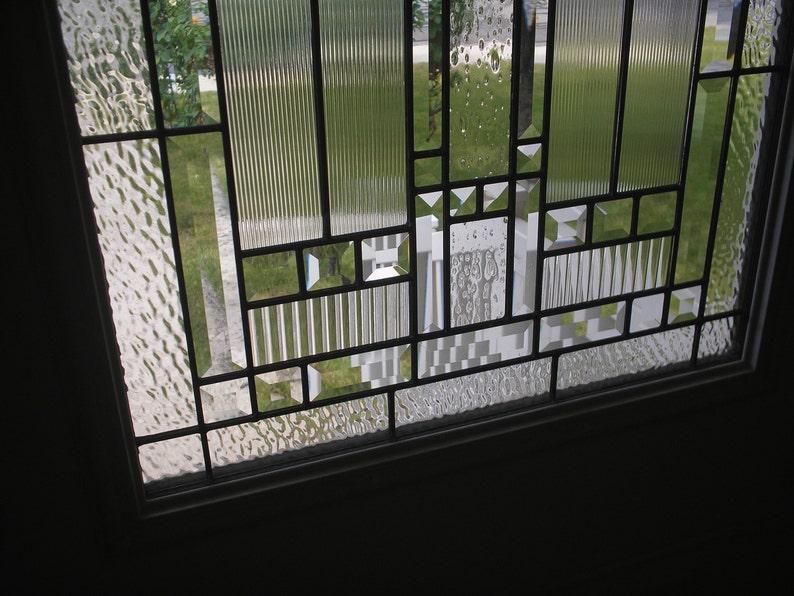 Stained Glass Mission Style Sidelight Pattern PDF B&W Digital Download ...