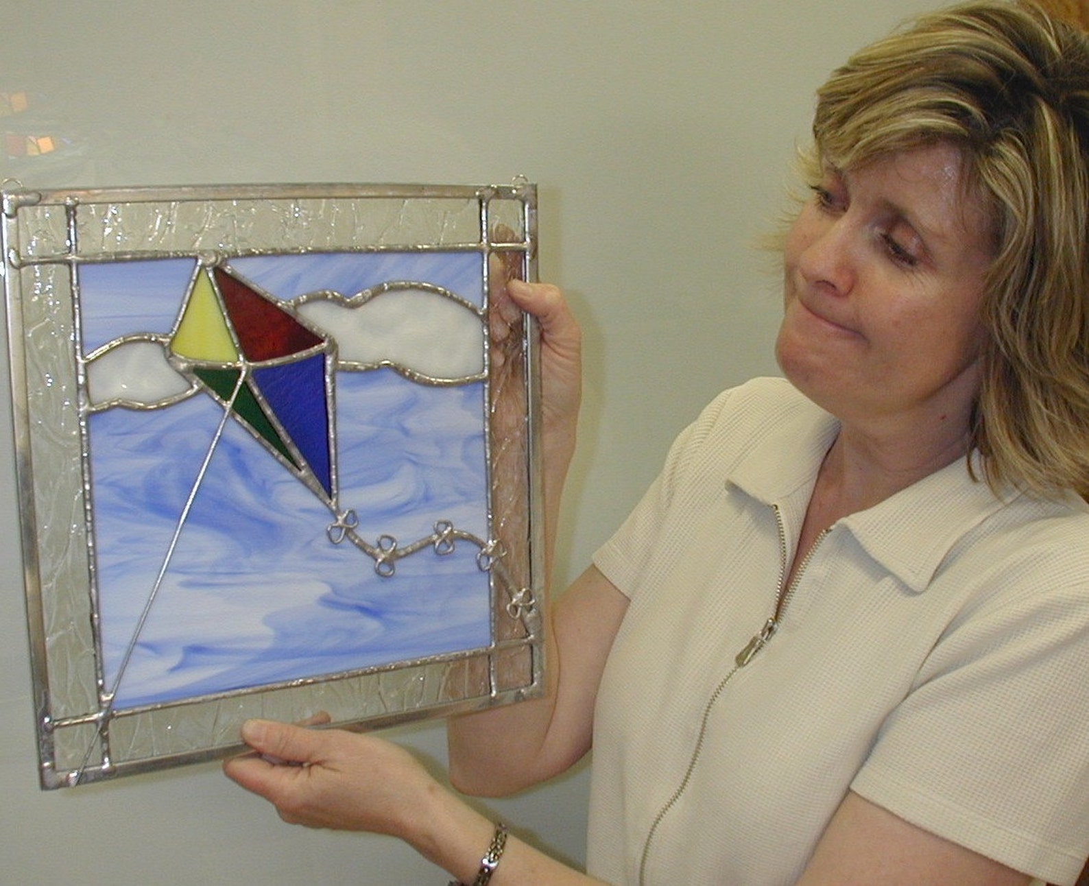 March 12" X 12" Stained Glass Kite Quilt Block Pattern PDF B&W Digital ...